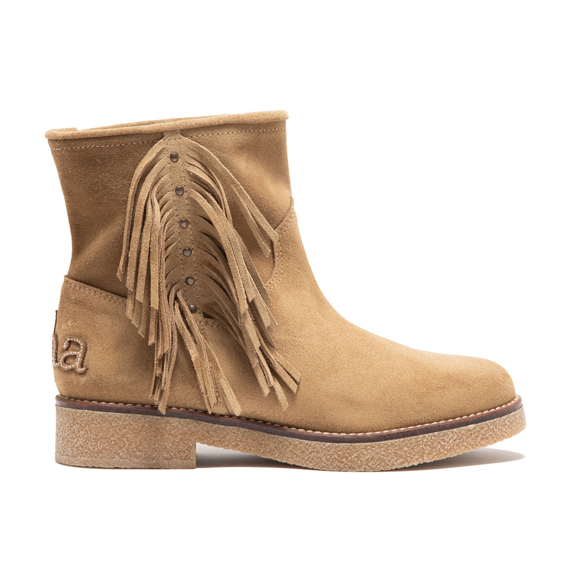 Shop CHA Boots online | Fringe Low Mushroom